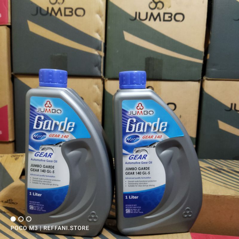 Jual Oli gardan mobil Jumbo Garde gear 140 GL-5 kemasan botol 1 liter ...