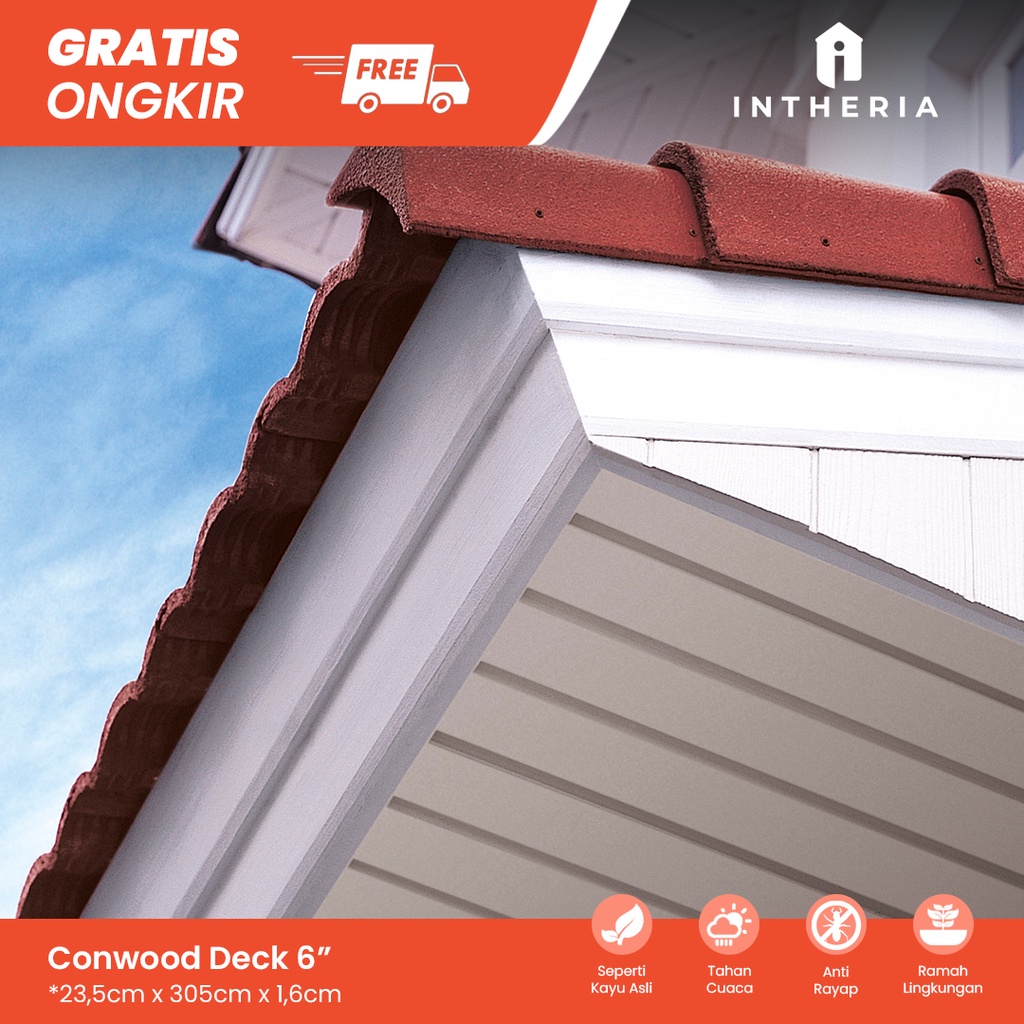 Jual Conwood Eave 2 in 1 / Seindah Kayu Asli / List Kayu | Shopee Indonesia