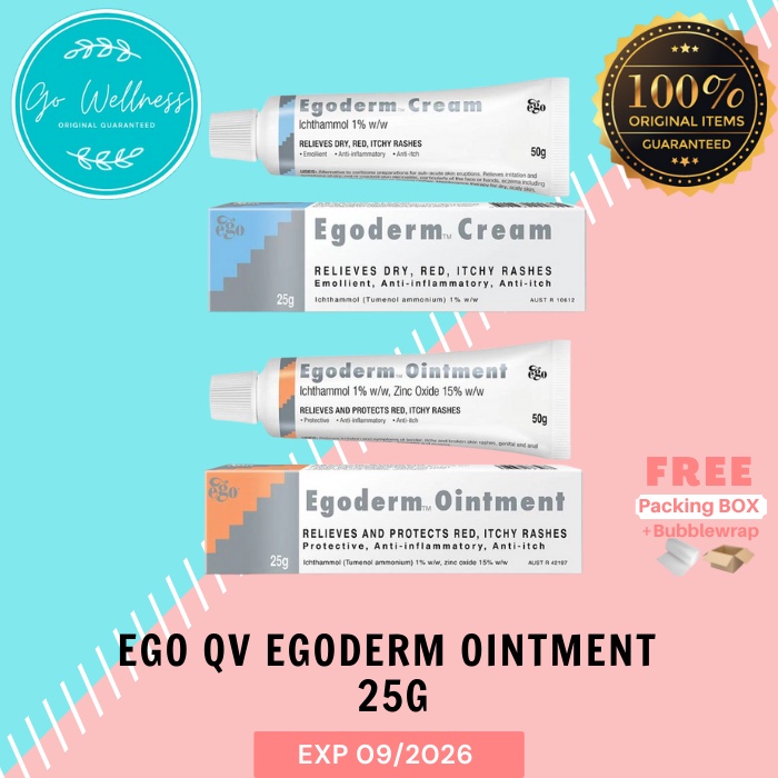 Jual EGO QV Egoderm Ointment / Cream 25gr | Shopee Indonesia