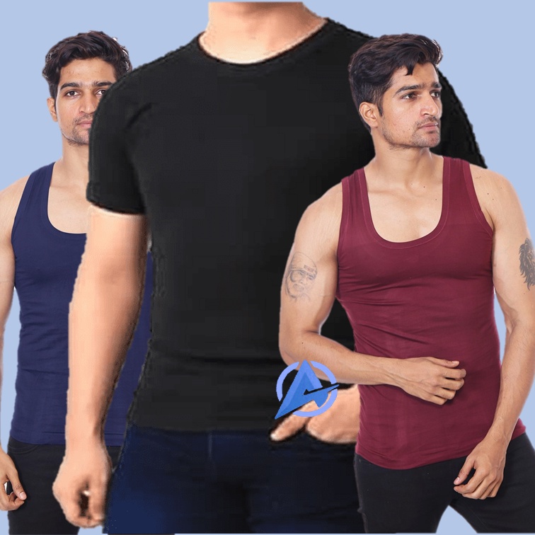 Jual Singlet Pria Kaos dalam Pria | Hitam | Putih | Cowok Laki Dewasa ...