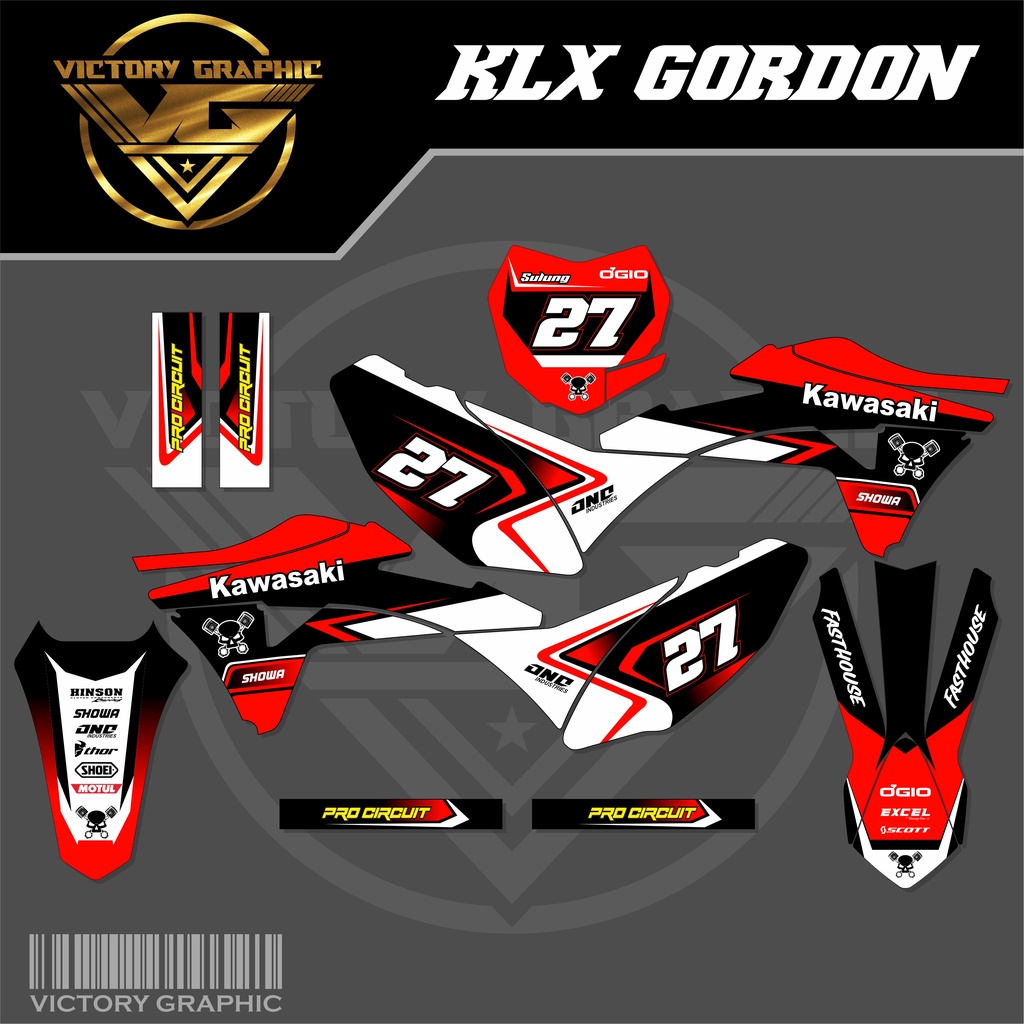 Jual DECAL GORDON STIKER KLX GORDON FULL BODY | Shopee Indonesia