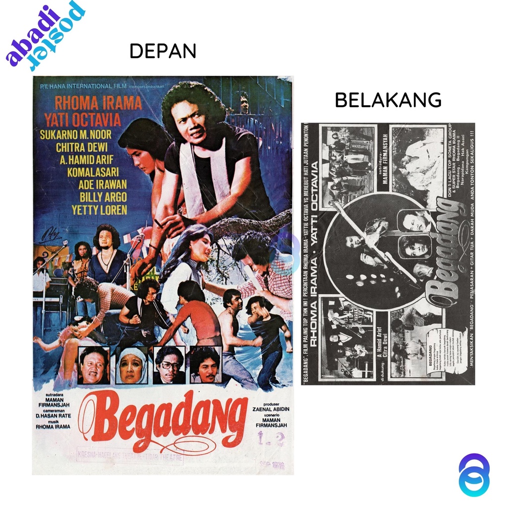 Jual poster lawas begadang - poster rhoma irama - poster yati octavia ...