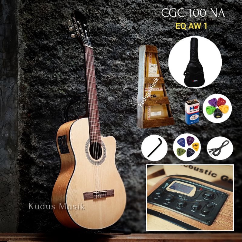 Jual gitar klasik nilon original cowboy CGC /CG 100 NA/NS varian ...