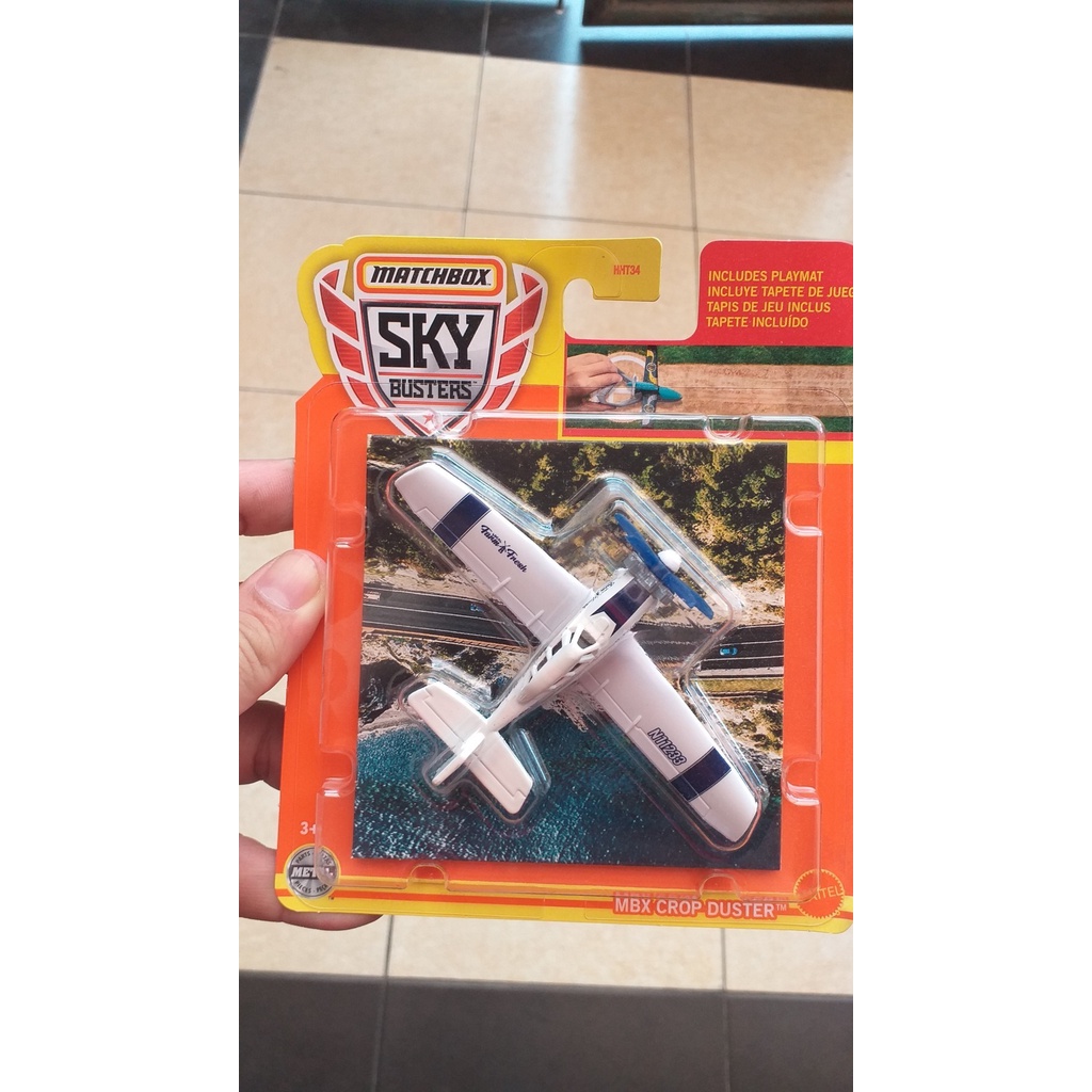 Jual Matchbox MBX Sky Busters MBX Crop Duster Putih Pesawat | Shopee ...