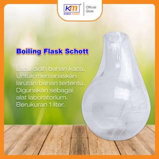 Jual Labu Didih - Boiling Flask Schott - 1Liter | Shopee Indonesia