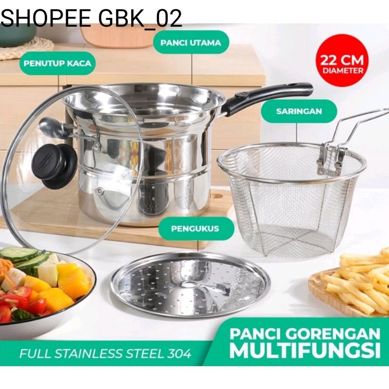 Jual COD 1 KG WAJAN KENTANG GORENG NOODLE POT KENTAKI DEEP FRYER ...