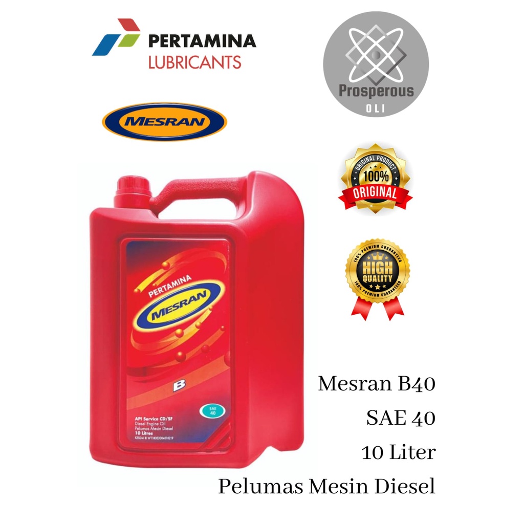 Jual Oli Mesran B40 10 Liter Galon - Oli Pertamina | Oli Diesel / Oli ... Jual Oli Mesran B40 10 Liter Galon - Oli Pertamina | Oli Diesel / Oli ...