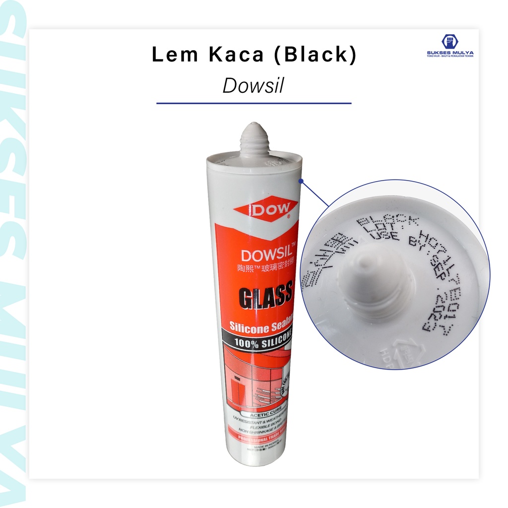 Jual Lem Dowsil Original 300 Ml Sealant Silicone Silicon Kaca Keramik Besi Karet Kaca Metal ...