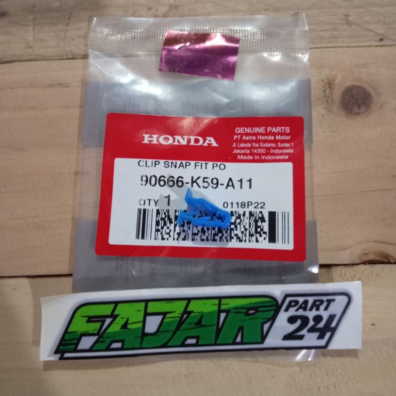 Jual KLIP CEPET KELIP BODI BIRU MATIK MATIC 90666-K59-A11 | Shopee Indonesia
