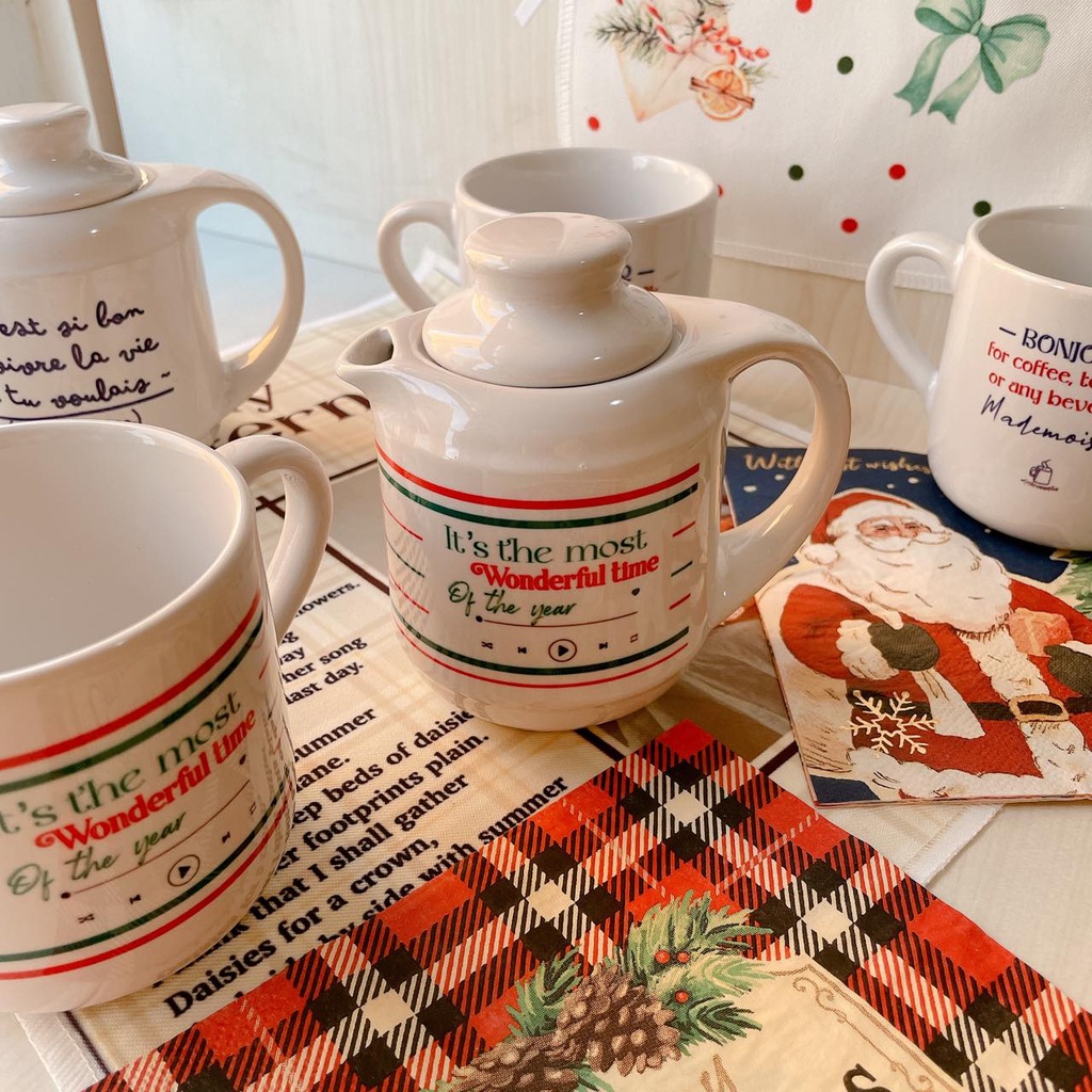 Jual Afternoon Tea Christmas Collection - Vintage Teko - Vintage Teapot ...