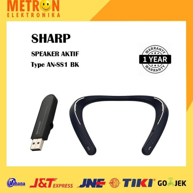 Jual SHARP AN-SS1 BK BLACK SPEAKER AKTIF ANSS1BK ERF546T | Shopee Indonesia