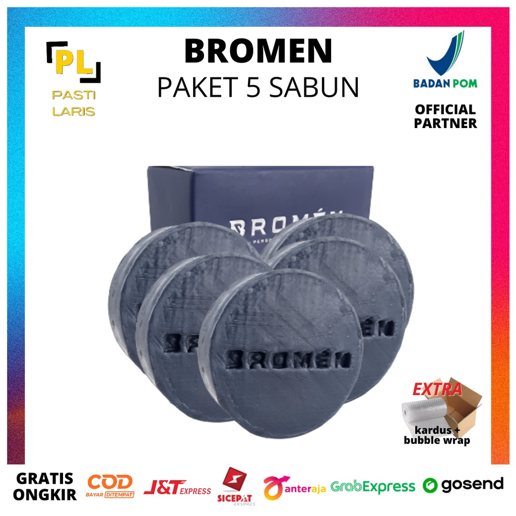 Jual "SUPER HEMAT!!" BROMEN Sabun Wajah Pria 5pcs | Shopee Indonesia
