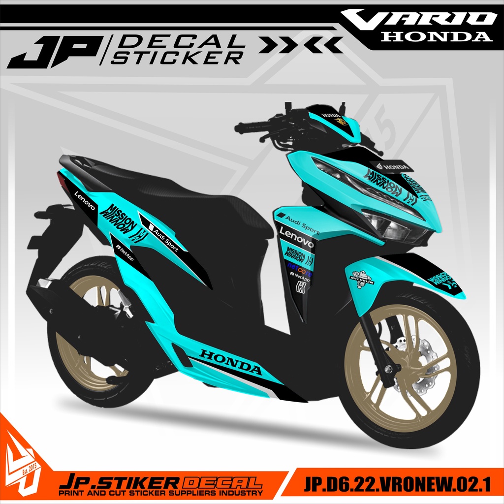 Jual Dekal Stiker Motor Vario FI New 125 150 Hologram Pelangi Full Body ...