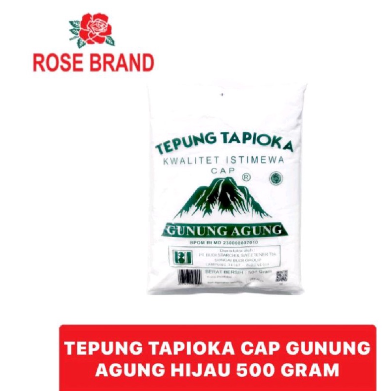 Jual Tepung Tapioka Gunung Agung Hijau 500gr | Shopee Indonesia