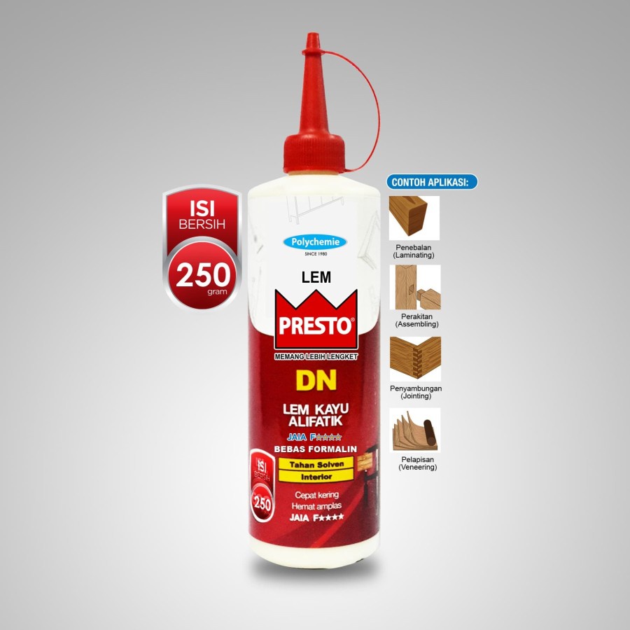 Jual Presto DN 250 gram Lem Kayu Alifatik - Aliphatic Glue - Bebas ...