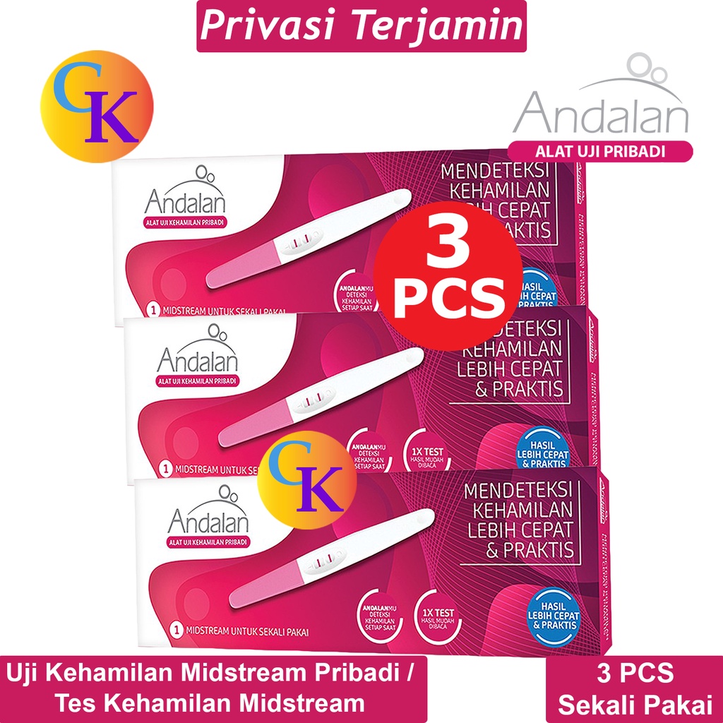 Jual 3 Pcs Test Pack Tespek Testpack Tespack Tes Kehamilan Andalan ...