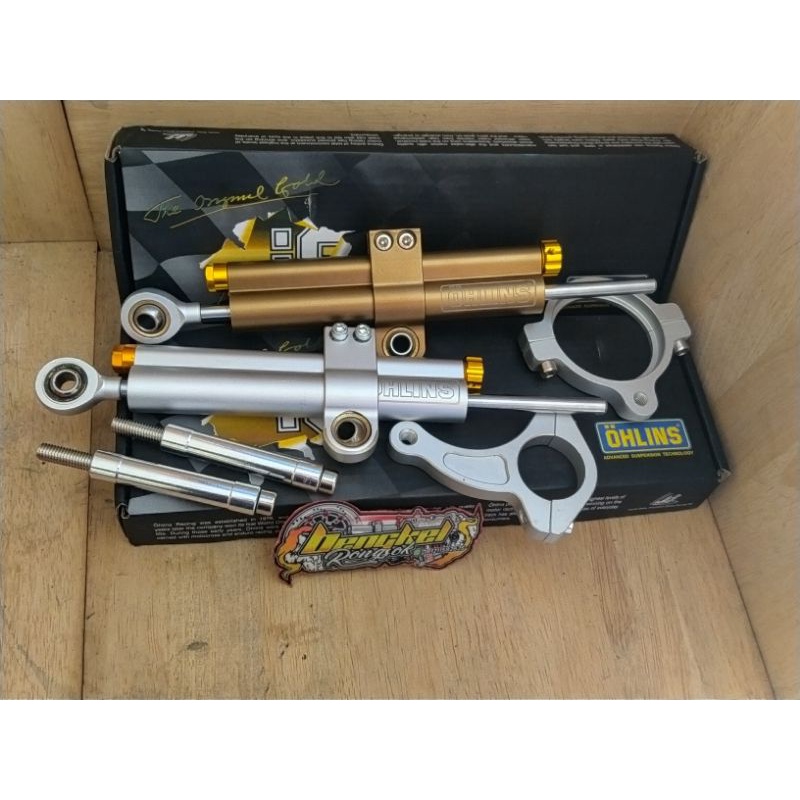 Jual STABILIZER STANG OHLINS NINJA 150 R RR SS ZX PLUS BREKET STEERING ...