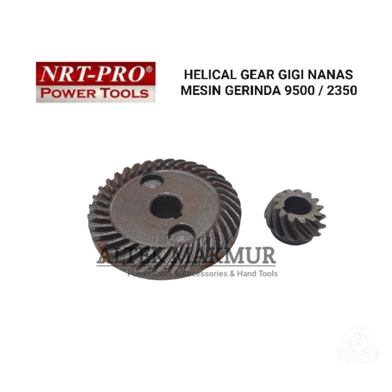 Jual Helical Gear Set Grenda Grinda Tangan 9500 / 2350 / Ger Gir Gerinda Gurinda 9500HD / M 2350 ...