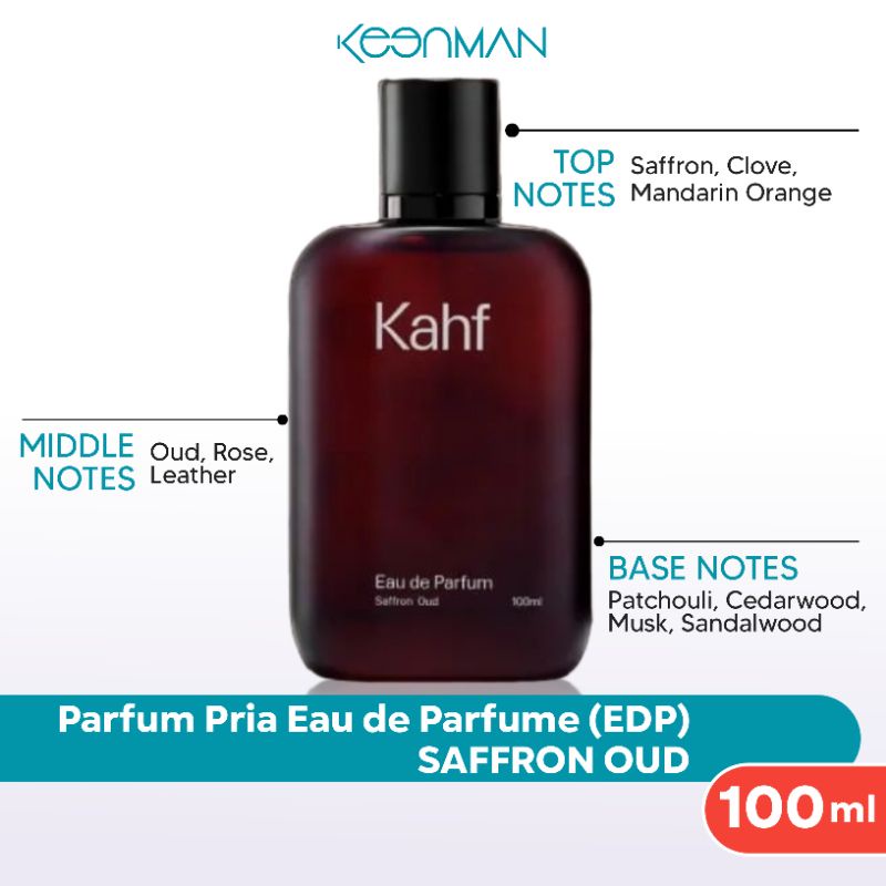 Jual Kahf Saffron Oud Eau de Parfume (EDP) 100ml - Parfum Pria | Shopee Indonesia