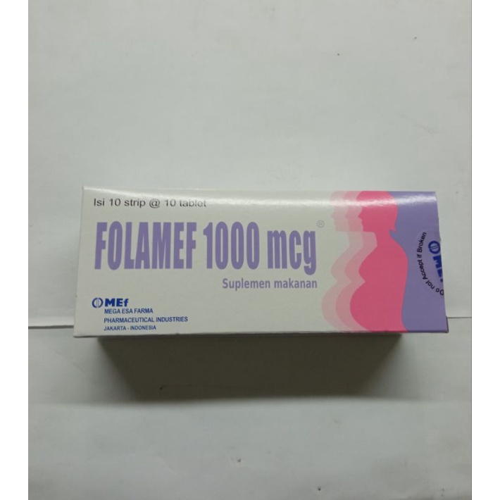 Jual folamef 1000 mcg tablet | Shopee Indonesia