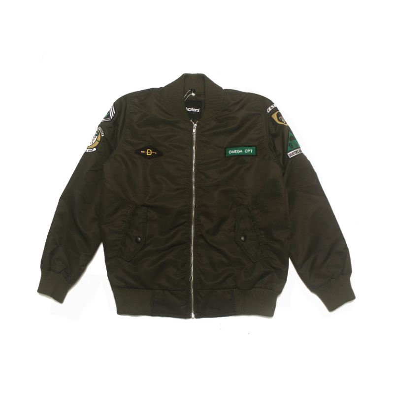 Jual Jaket Bomber Skaters Pilot Hijau Army VL002 | Shopee Indonesia