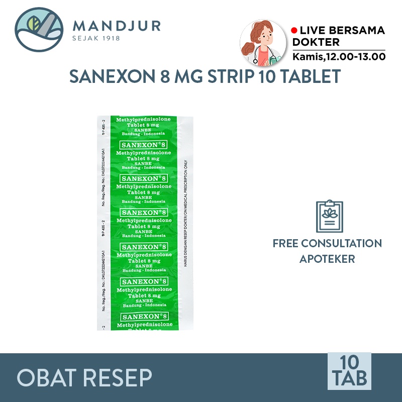 Jual Sanexon 8 Mg Strip 10 Tablet | Shopee Indonesia