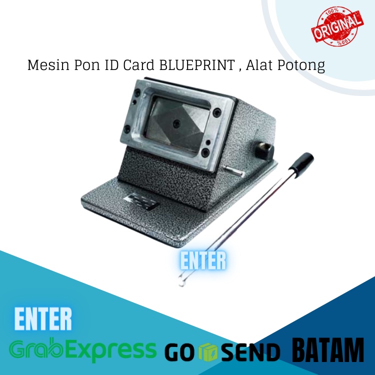 Jual Mesin Pon ID Card BLUEPRINT , Alat Potong Plong PVC ID Card 54 x ...