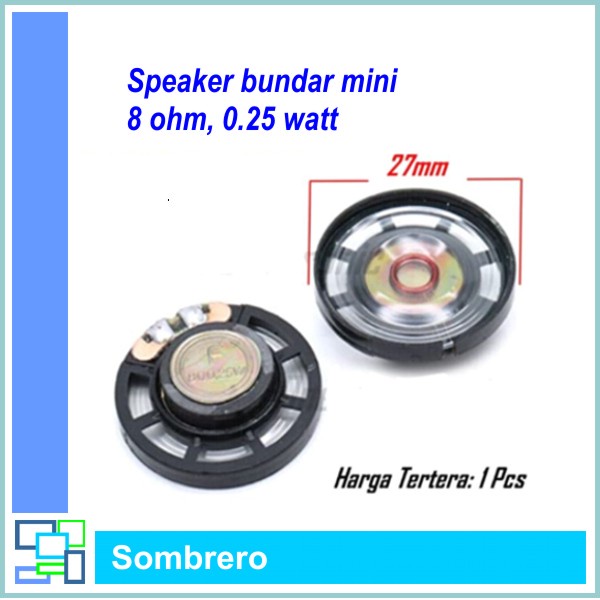 Jual Speaker mini 0.25W 8 ohm speker spiker kecil utk praktek ...