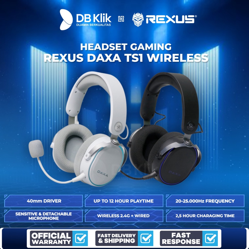 Jual Headset Gaming Rexus Daxa TS1 Wireless - Headphone Rexus Daxa TS1 ...