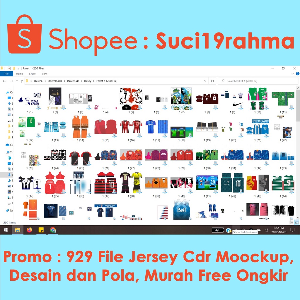 Jual File Desain Jersey Cdr Moockup, Desain dan Pola, Murah dan Gratis ...