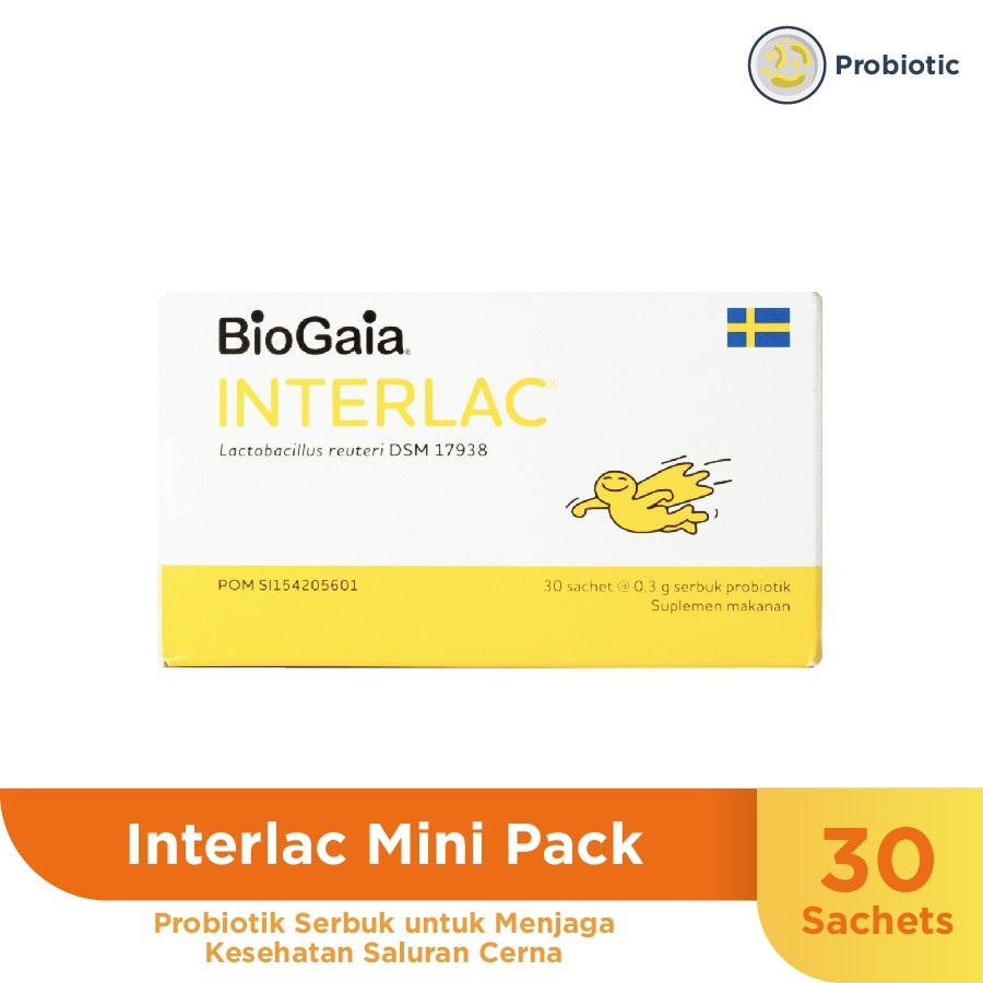 Jual Interlac Probiotik Mini Pack 30 Sachet | Shopee Indonesia