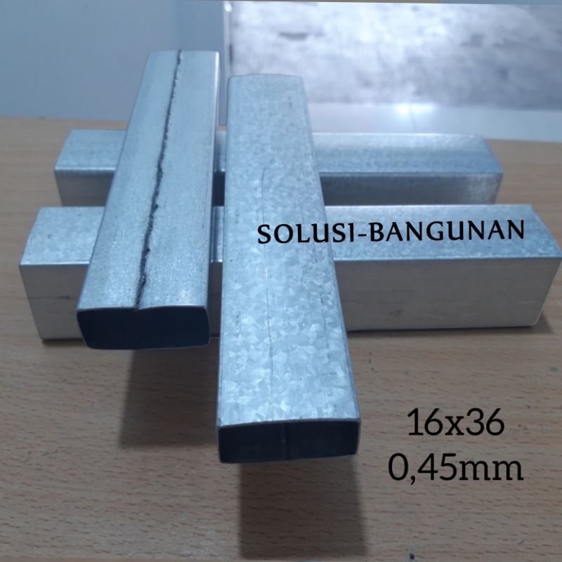 Jual Hollow 2x4 tebal 0,5mm - 4 meter/holo 05/hollow/rangka partisi/partisi dinding/partisi ...