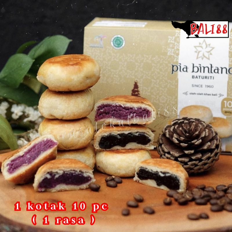 Jual PIA BINTANG BATURITI KHAS BALI 1 KOTAK 10PC 1 RASA | Shopee Indonesia