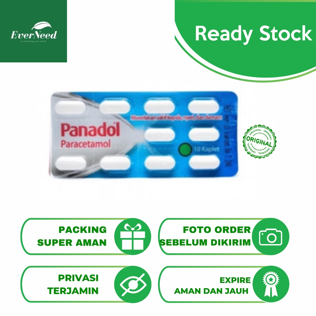 Jual Panadol Biru (Paracetamol) per strip 10 butir | Shopee Indonesia