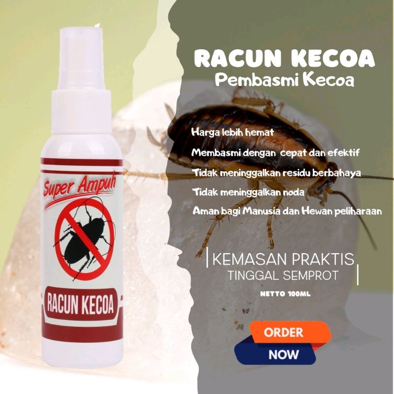 Jual Pembasmi Kecoa Semprot Cair Super Ampuh Di Rumah & Mobil, Racun Kecoa Super Ampuh, Obat ...