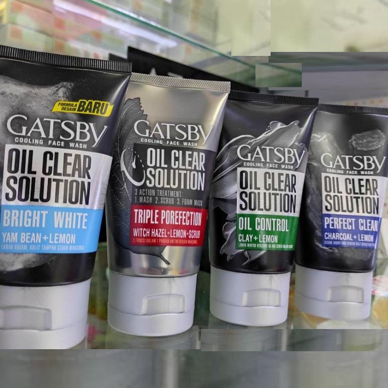 Jual Gatsby Cooling Face Wash - Oil Clear Solution 100gr (Sabun cuci muka) | Shopee Indonesia