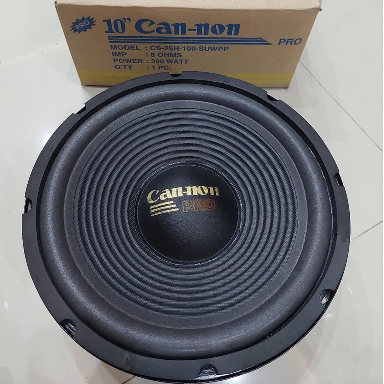Jual Speaker CANNON Canon 10 Inch Bass Woofer C 25H 100 1018 300 watt ...