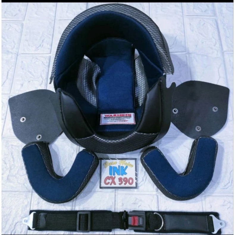 Jual BUSA HELM INK CLASSIK CX390 || BUSA HELM BATMAN FULLSET + TALI ...