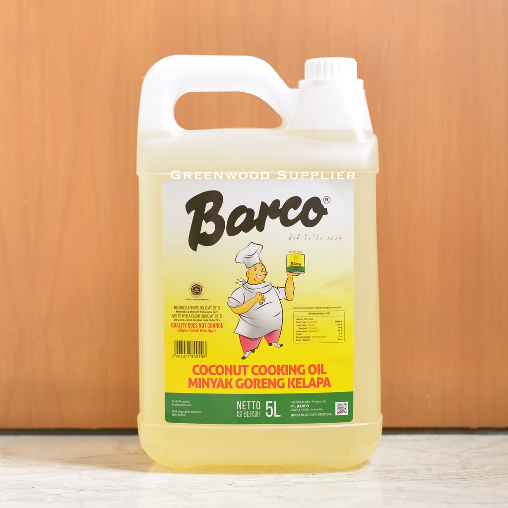Jual Barco Minyak Goreng Kelapa / Coconut Oil - 5 Liter [SAMEDAY ...