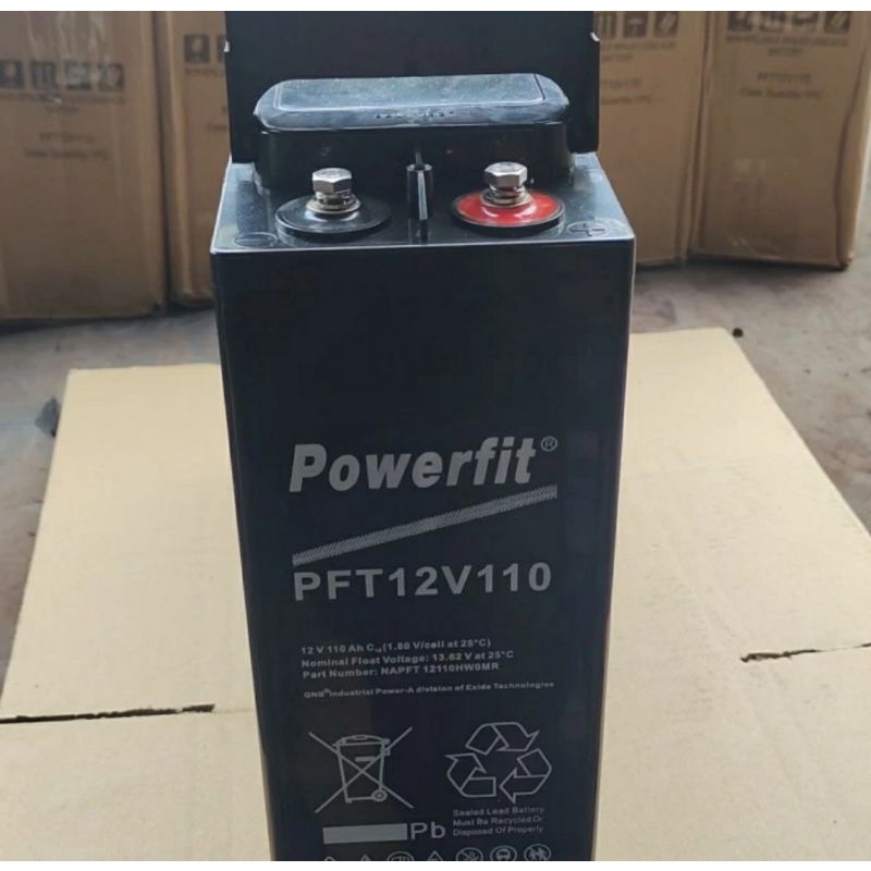 Jual Battery Vrla Powerfit 12v-110ah Panel surya,Ups, plts | Shopee ...