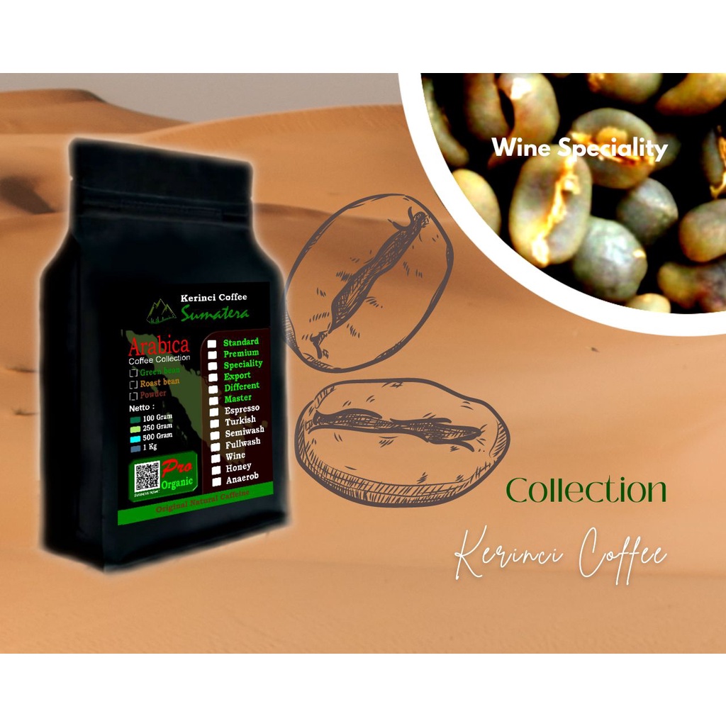 Jual Kopi Arabika Wine Speciality - Green Bean 1 Kg - 100 % Murni ...