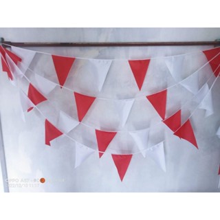 Jual BENDERA SEGITIGA WARNA WARNI # BENDEDA SEGITIGA KAIN # umbul umbul segitiga hiasan gang ...