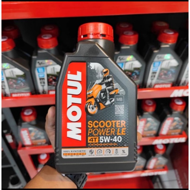 Jual oli MOTUL Power Scooter LE 5w-40 1liter full synthetic, cocok ...