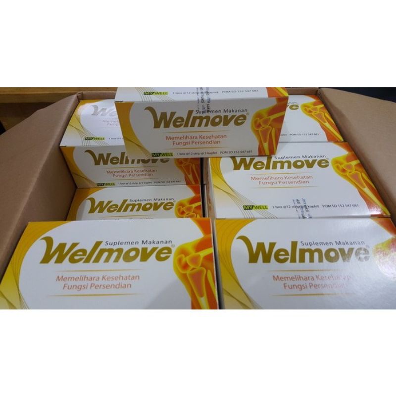 Jual welmove memelihara kesehatan persendian 1 box( 12 strip) | Shopee ...