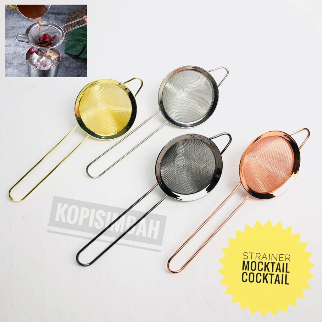Jual Bartender Strainer Stainless Steel Saringan Minuman Teh Mocktail ...