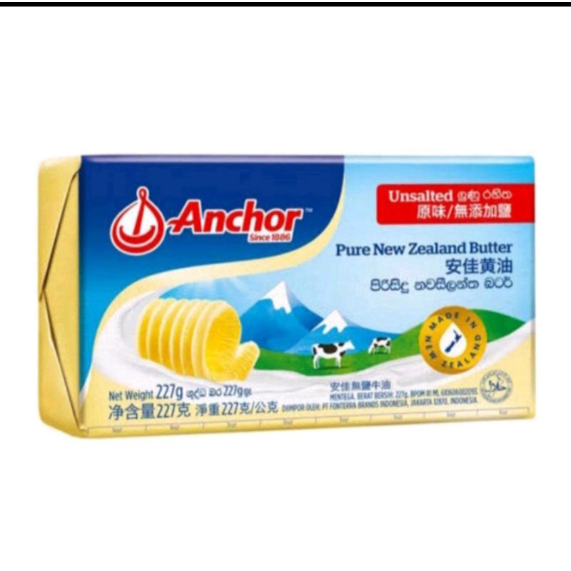 Jual Anchor pure new zealand butter 227g | Shopee Indonesia