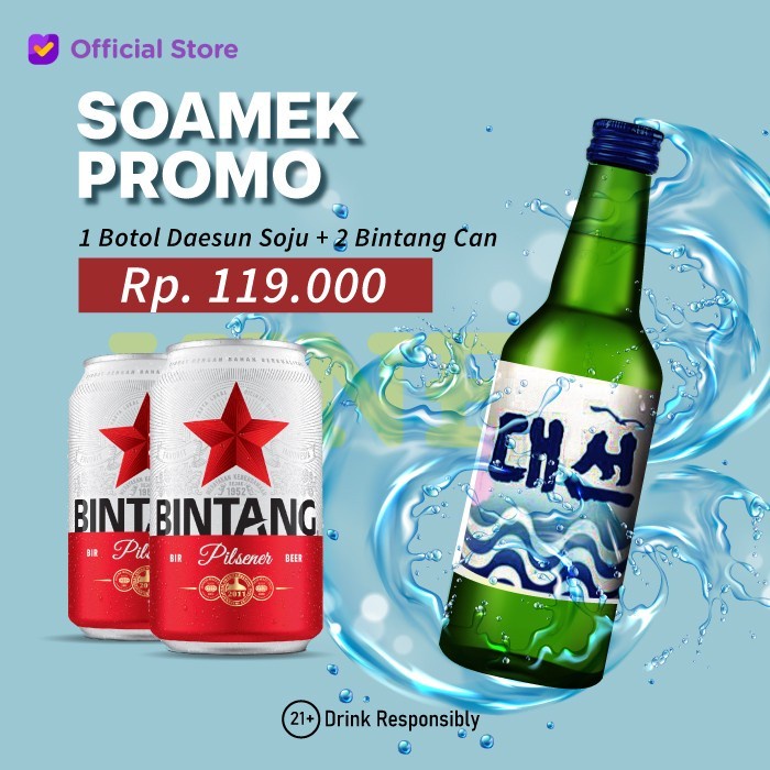 Jual Daesun Soju & 2 x Bintang Can 320ml | Shopee Indonesia