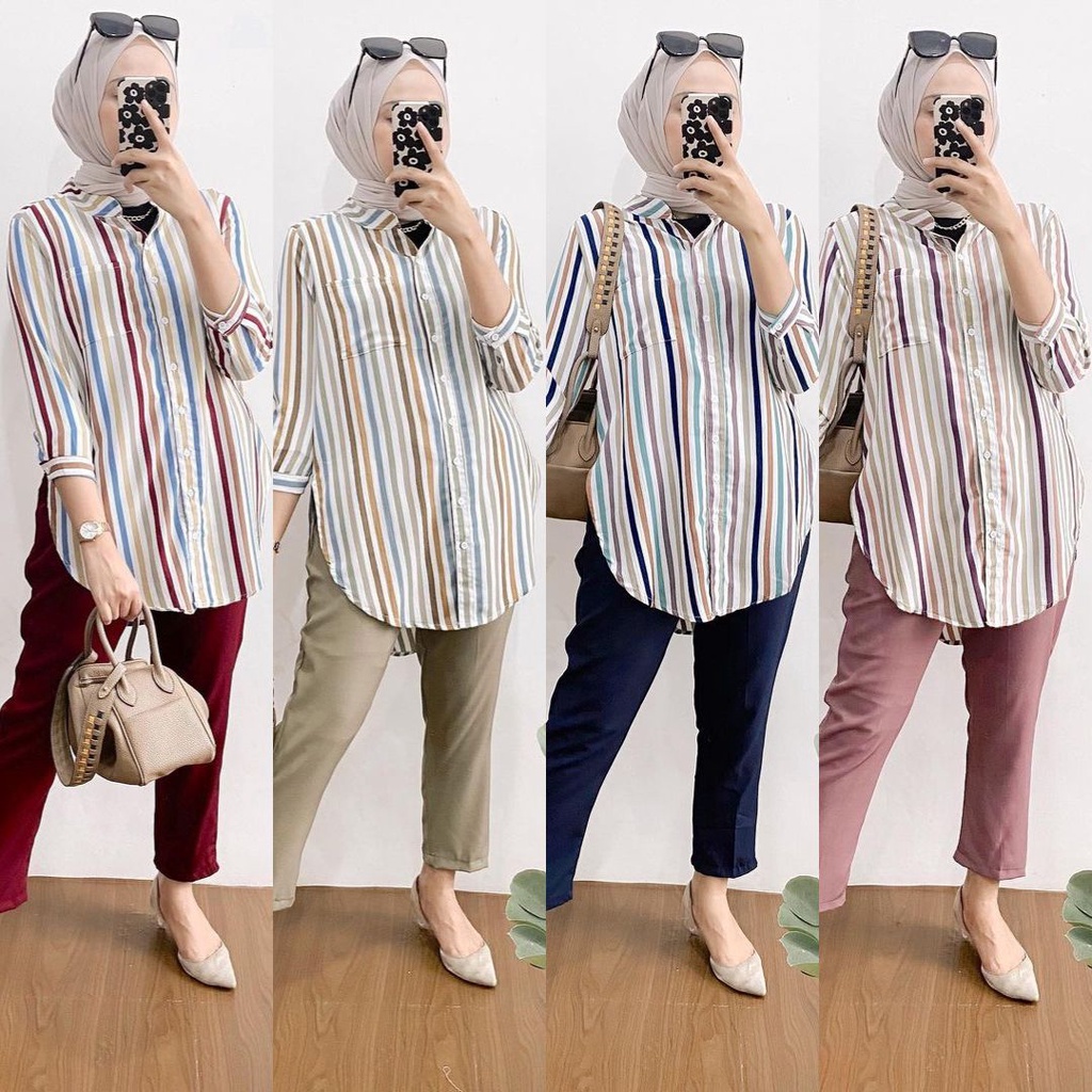 Jual ONE SET MOTIF POLOS SALUR / SETELAN /SETCEL KEKINIAN WANITA ...