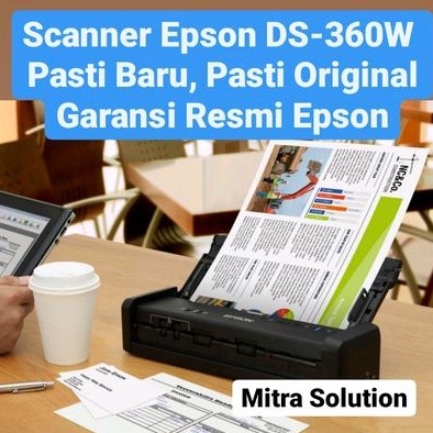 Jual Scanner Portable Epson DS 360W DS-360W DS360W Wifi | Shopee Indonesia