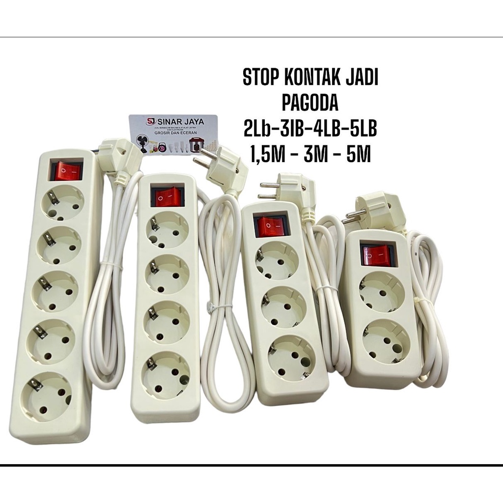 Jual STOP KONTAK JADI / STOP KONTAK TEMBAGA / KABEL JADI MEREK PAGODA ...